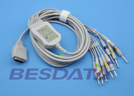 Nihon Kohden Cardiofax EKG ECG Cables And Leadwires 10 Leads / 12 - Channel Electrocardiogram