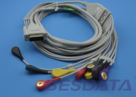 No Resistance EKG Electrode Lead Wires Compatible Nihon Kohden TP7001