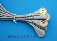10 Leads EKG Cable Electrodes Adaptor Din 3.0 / Banana 4.0 Plug Conver To Snap Type