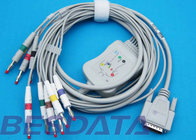 10 Leads ECG EKG Cable IEC Needle / Clip / Banana Electrode Compatible BJ-901D