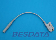 Din 3.0 / Banana 4.0 Plug EKG Adapter Cable To Grabber / Clip Type 10pcs Per Sets