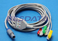 1.5m Creative Compatible ECG Cables And Leadwires Snap Sensor Type