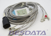 One Piece ECG EKG Cable Snap 15Pin For Zoll E Series / M Series Defibrillator